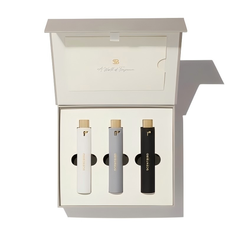 Customized small batch luxury empty perfume spray bottle packaging box ...